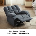 Dreamsir Oversized Rocker Recliner, Soft Fabric Manual Sofa, Living ...