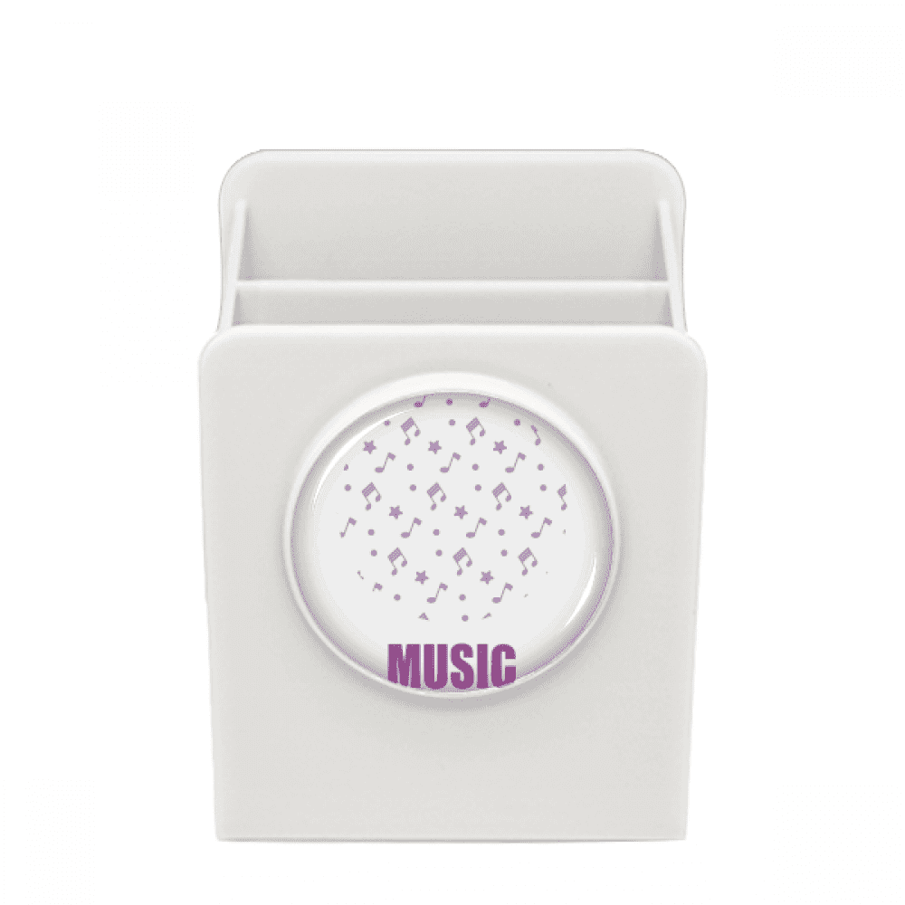Purple Small Stars Music Notes Desk Pencil Holder Cup Pen Organizer ...