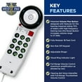 Med-Pat XL88Q Corded Landline Phone with Keypad Dialer and Hearing Aid ...