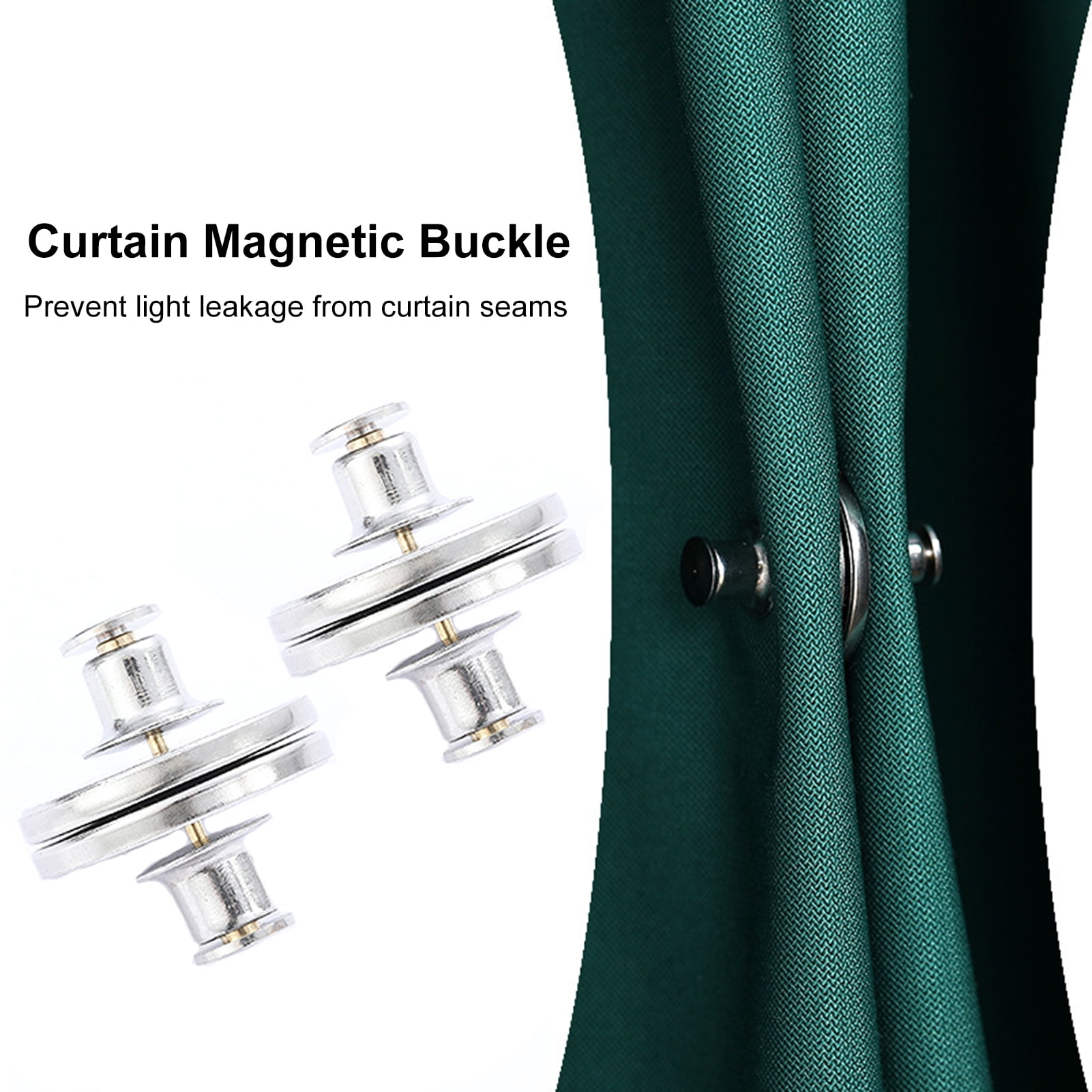 Washranp 2Pack Curtain Weight Magnets with Back Tack Curtain Magnetic ...
