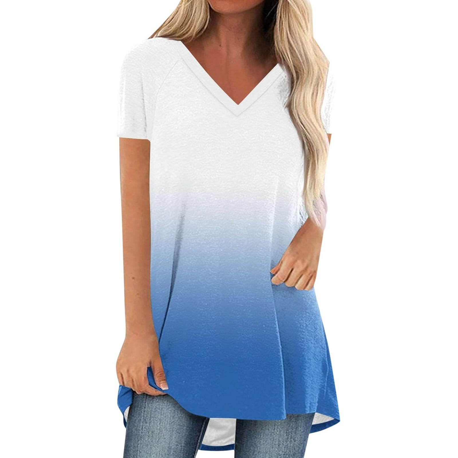 Click here for Tiweut Leisure T Shirts For Women Fashion V Neck G... prices