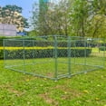 JBLCC Large 10x10ft Metal Outdoor Dog Kennel, Backyard Pet Cage with ...