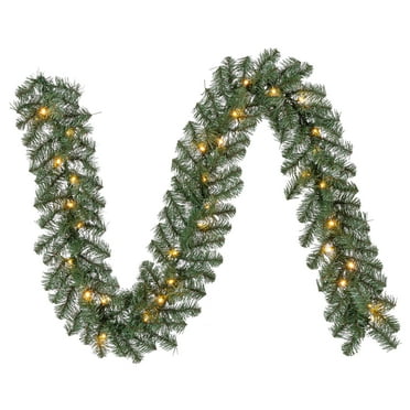 Village Lighting 9 ft. Pre-Lit LED Garland - Festive Holiday - Walmart.com