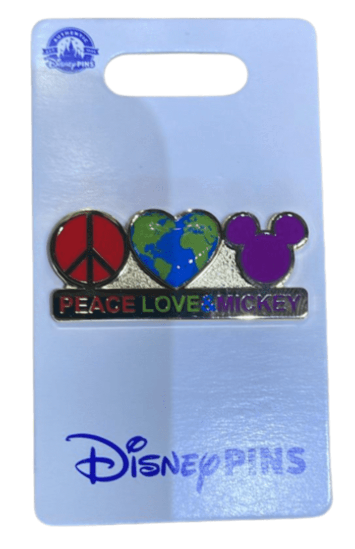 Disney Parks Peace, Love, and Mickey Pin New with Card - Walmart.com