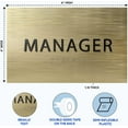 ADA CENTRAL SIGNS - 6" X4" Manager Sign - ADA Compliant Tactile ...