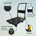 Foldable Platform Push Hand Truck Cart 880 Lbs Weight Capacity 2 Swivel ...