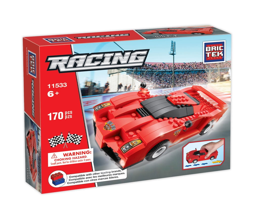 Brictek 170 Pcs Racing Track Car Building Block Construction Brick Bric ...