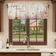 Brown Ocean 2 Panels Kitchen Valance, Enjoy A Moment of Peace Beach ...