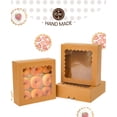 25-Pack Brown Bakery Boxes with Windows: Ideal for Weddings, Birthdays ...
