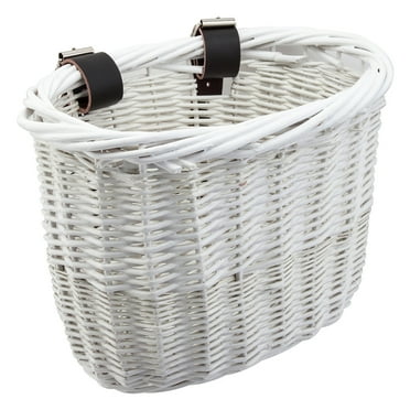 ProSource Style Front Handlebar Wicker Bike Bicycle Basket - Walmart.com