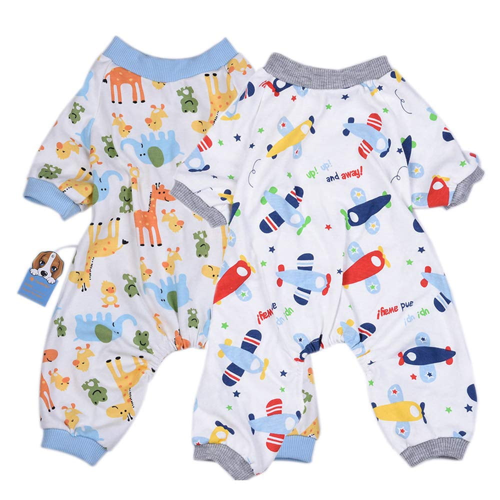 Coloody Cotton Pet Jumpsuits Dogs Cats Onesie Soft Pajamas - Walmart.com