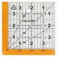 Fiskars 4.5in Square Sewing Ruler, Clear with Two-Toned Grid Lines and ...