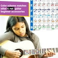 QMG Guitar Chord Poster - 24x30", 56 Color Coded Chords, Vinyl, USA ...