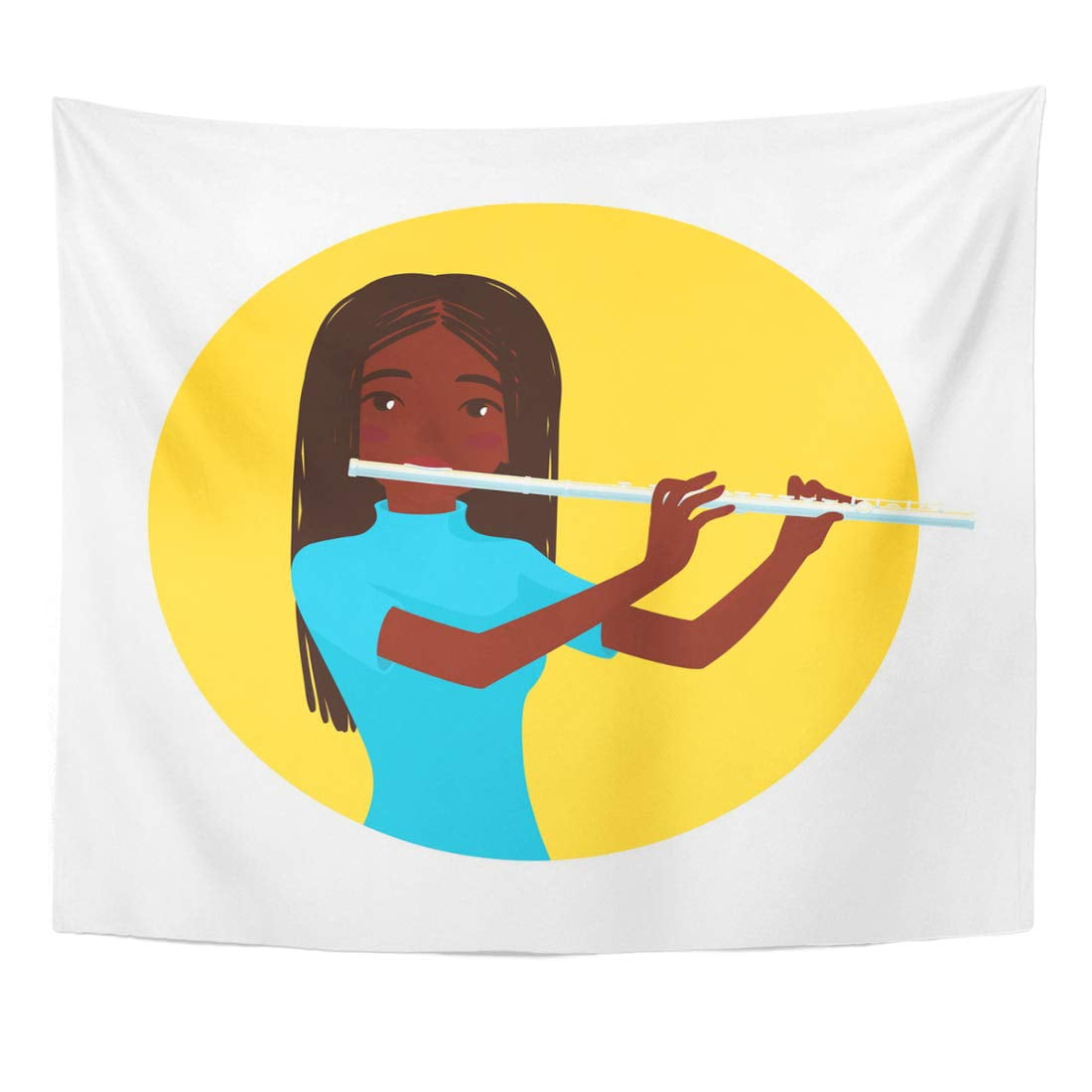 Cartoon Flute Player