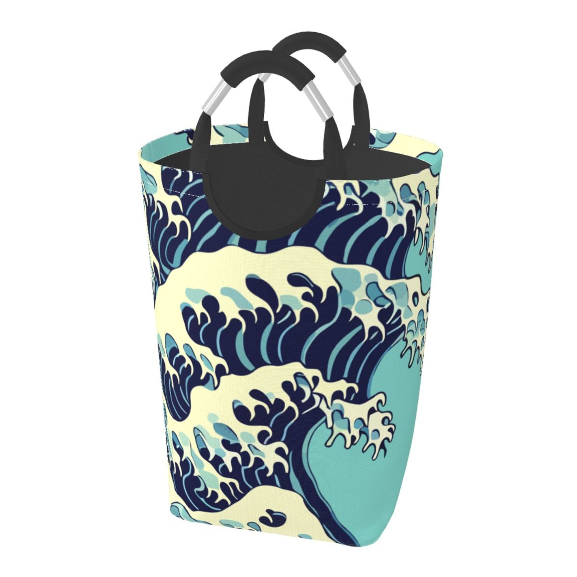 TEQUAN 50L Large Rectangular Laundry Hamper with Aluminum Handles ...