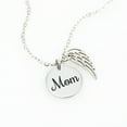 Forever In My Heart Mom Remembrance Necklace Angel Wing Charm ...