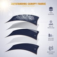 Summit Living 15ft Crank Double-Sided Patio Umbrella with Base, Large ...