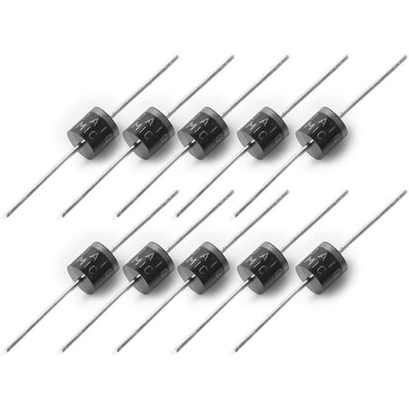 10PCS 10A 10 Amp 1000V 10A 1KV Axial Rectifier Diode Solar Panel R-6 ...
