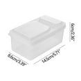 ToyKingdee Food Storage Cheese Box, Plastic Containers with Lids,Flip ...