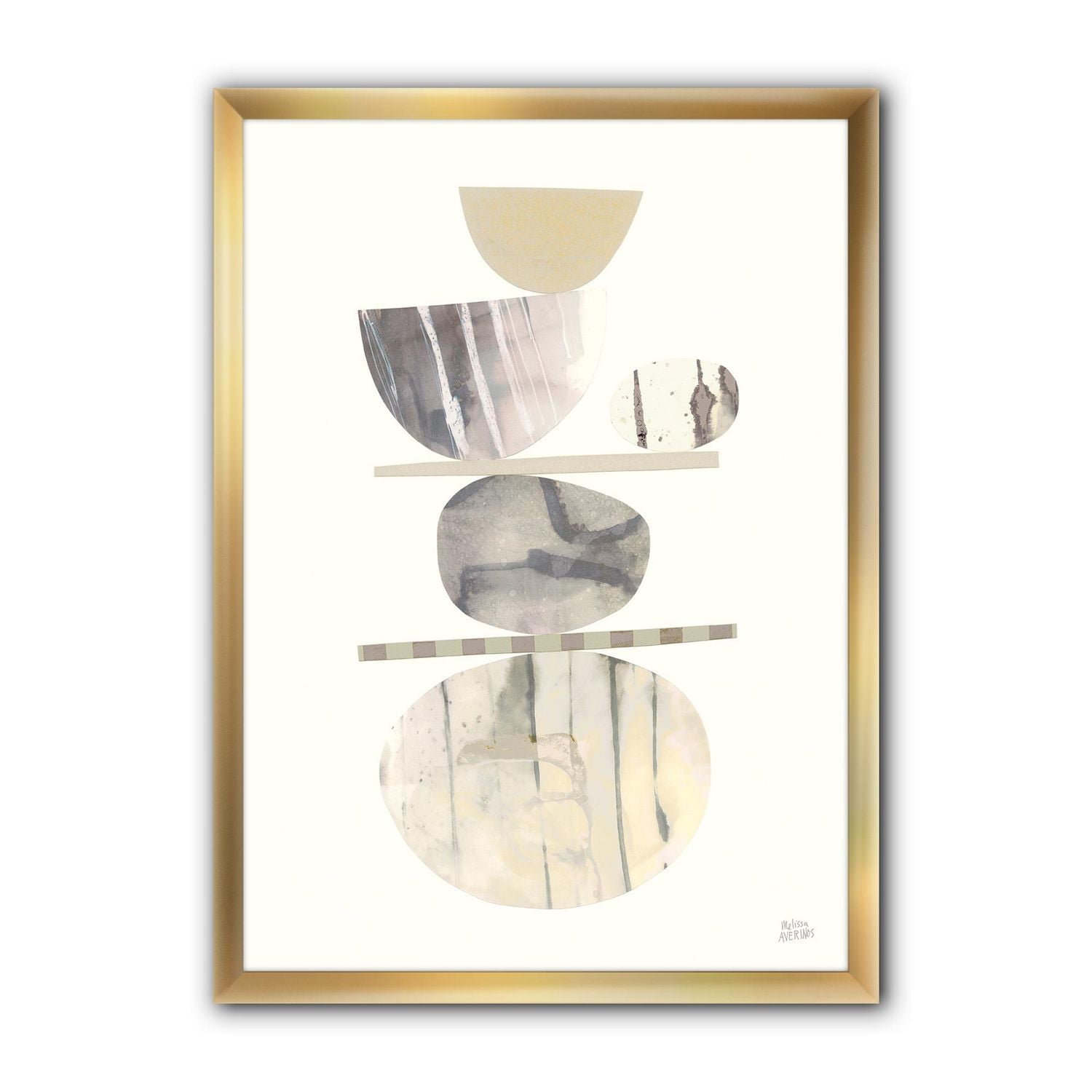 Click here for Designart Geometric Balance Neutral Ii Framed Wall... prices