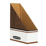 Bankers Box Corrugated Cardboard Magazine File Organizer, Office Letter ...