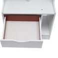 Nightstand with 2 Drawers and Open Storage, Bedside Table, End Table ...