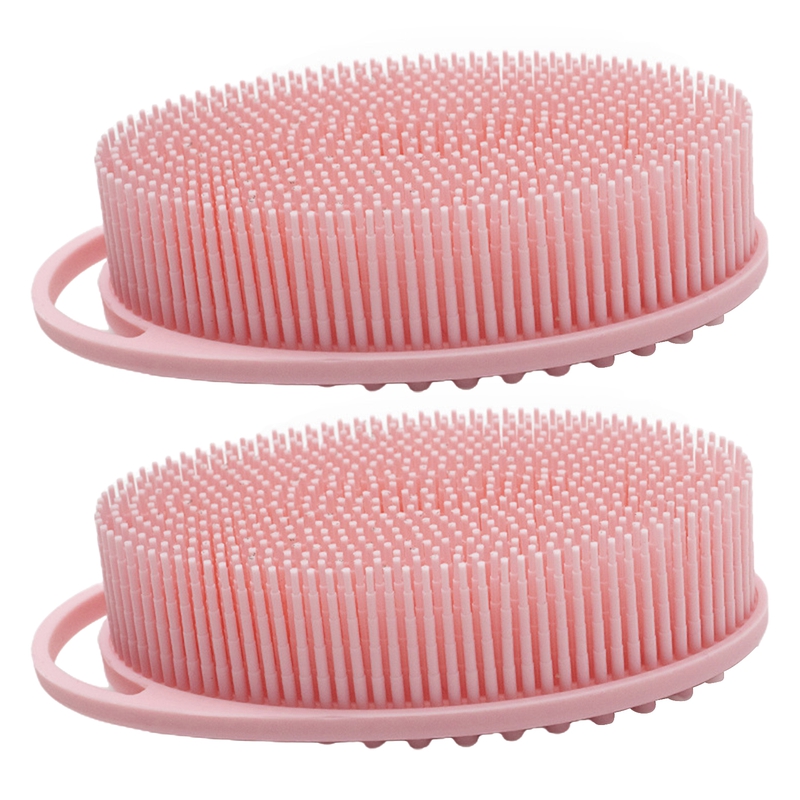 Ruanlalo 2 Pack Silicone Body Scrubber Brush Soft Bristles Deep