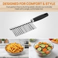 Crinkle Cutter for Vegetables, Stainless Steel Wavy Knife for French ...