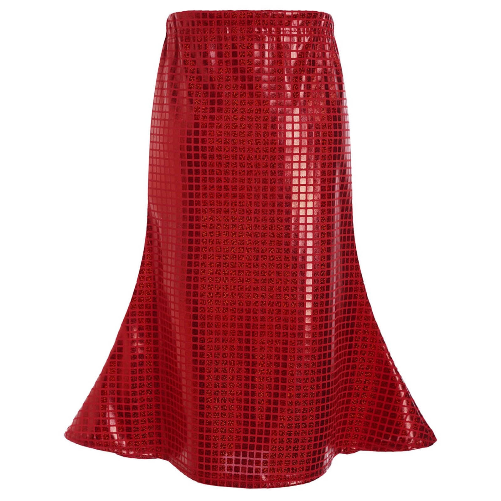 Cowsor Girls Fish Scales Skirt Mermaid Cosplay Fishtail Long Skirt ...
