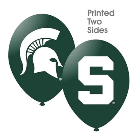Mayflower 83180 10 Count 11 in. Michigan State Latex Balloon | Walmart ...