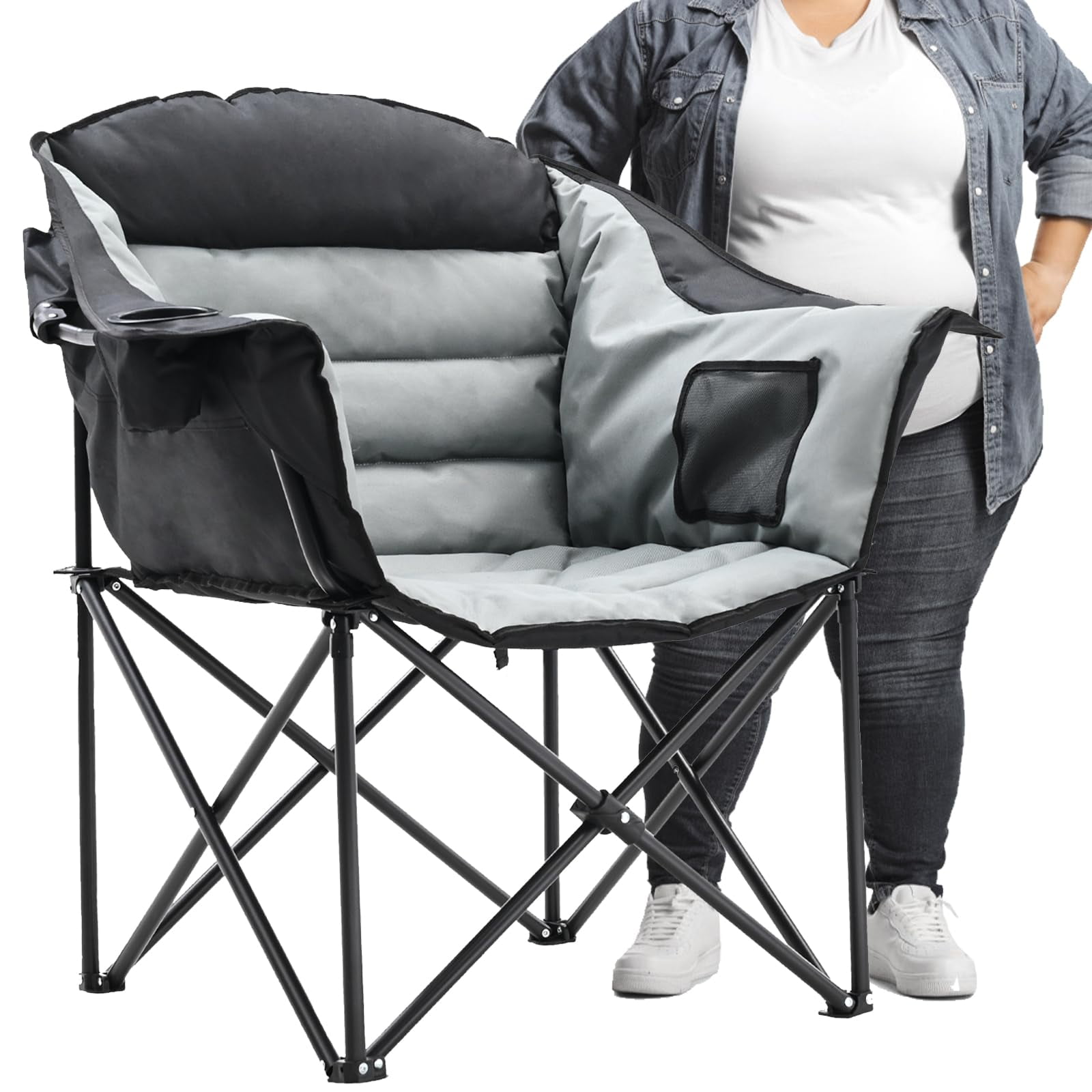 Click here for Slsy Oversized Padded Camping Chair  Outdoor Foldi... prices