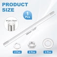 1Set M12x350mm Double Ended Stud Screws, 304 Stainless Steel Dual ...