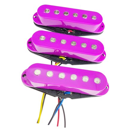 Premium Electric Guitar Pickups Single Pickup Set, 6 Strings, Flat Pole ...