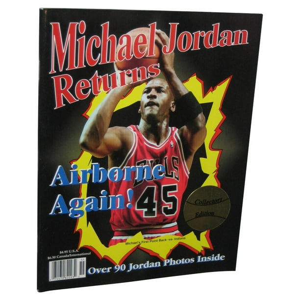 NBA Basketball Michael Jordan Returns Airborne Again! Magazine Book ...