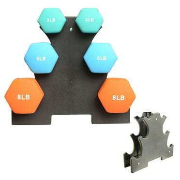 Dumbbell rack, wall mounted, holds 10 dumbbells - Walmart.com