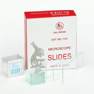 AmScope 144 Pre-Cleaned Blank Microscope Slides with Ground Edges and ...