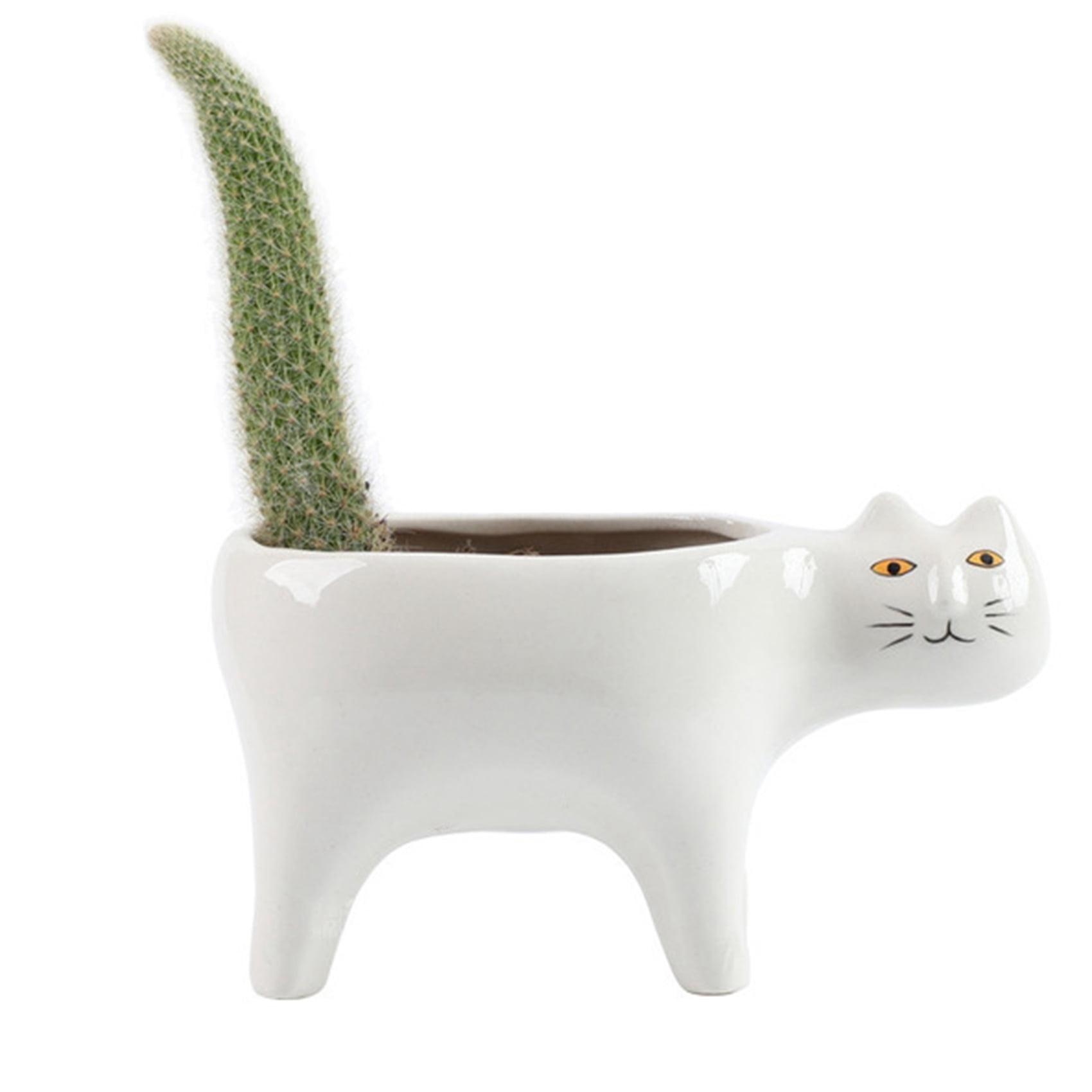 Click here for Unbranded Cute Cat Ceramic Garden Flower Pot Anima... prices