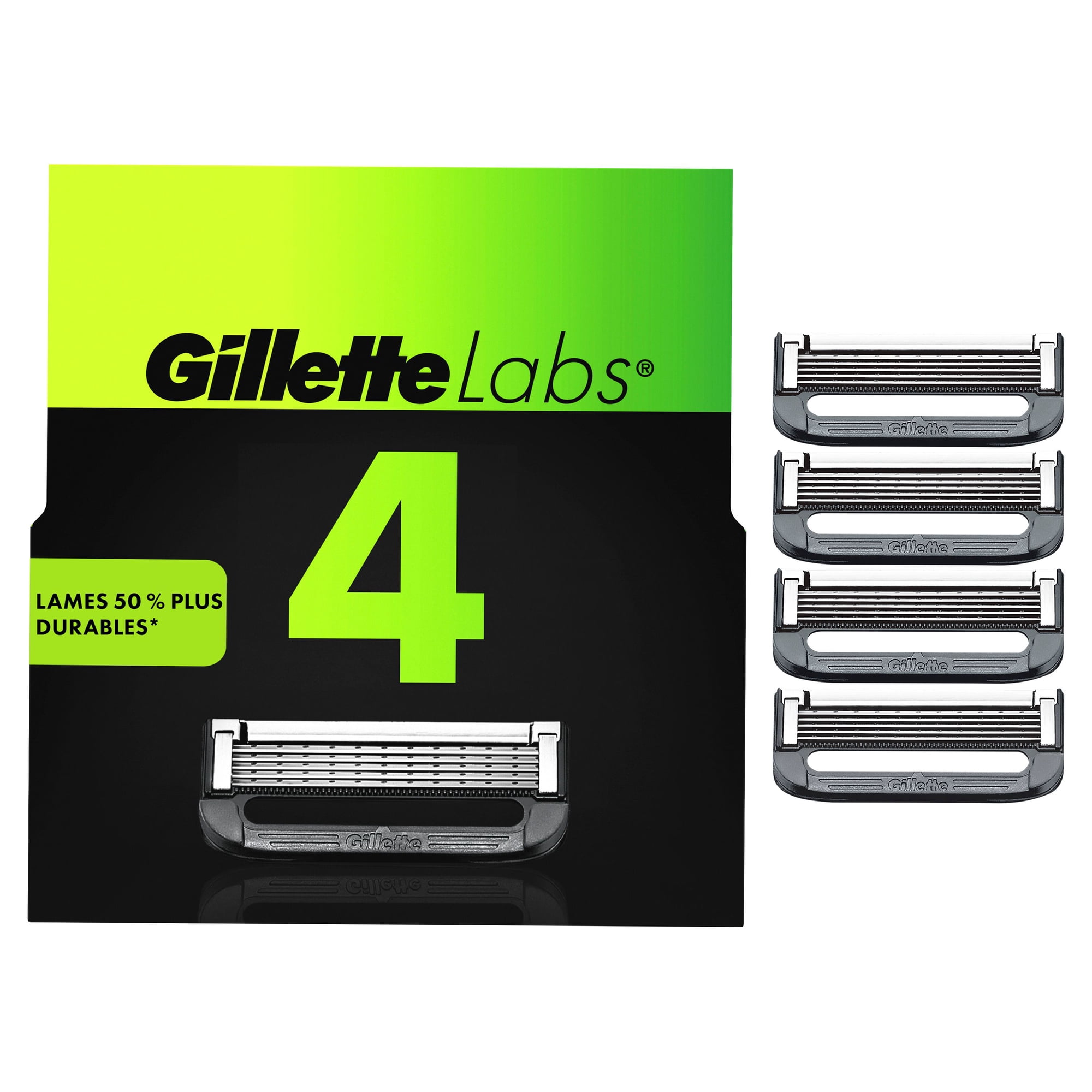 Gillettelabs Razor Blade Refills Razor Cartridges  Razor Refills For Men Compatible With Gillettelabs Exfoliating Bar Razor And Heated Razor