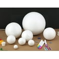 MT Products White Foam Balls 1.5" Polystyrene Balls Arts & Crafts - Pack of 50 - Walmart.com