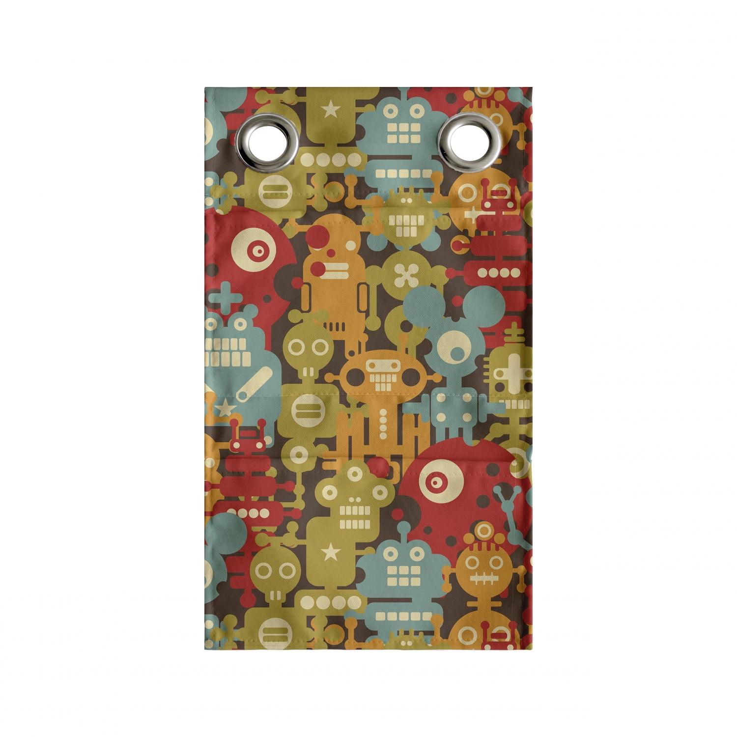 Cartoon Hanging Pocket Organizer, Colorful Robot Monsters Sci Fi Style ...