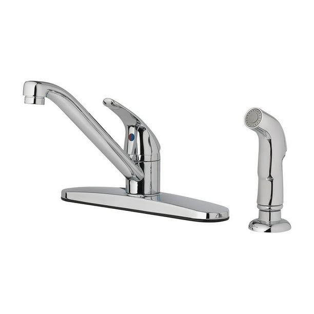 OakBrook Essentials One Handle Kitchen Faucet with Deck Mount Side ...