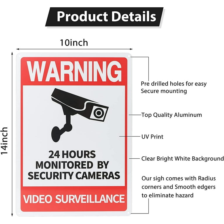 Surveillance Camera Signs