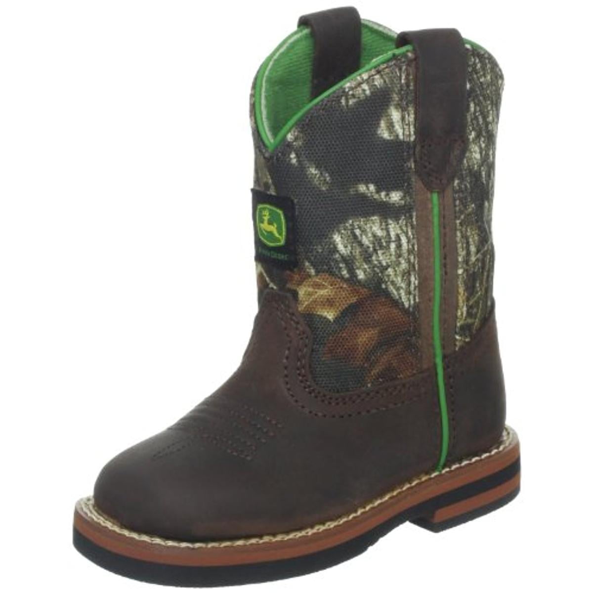 Boys Johnny Poppers Toddler Leather Cowboy, Western Boots - Walmart.com