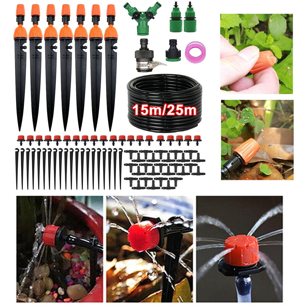 Drip Irrigation Kit, DIY Automatic Irrigation System Kits with Garden ...