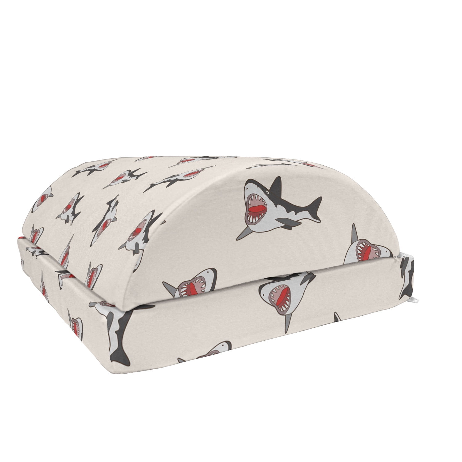 Shark Foot Rest, Aggressive Hungry Sea Creatures with Open Mouth ...