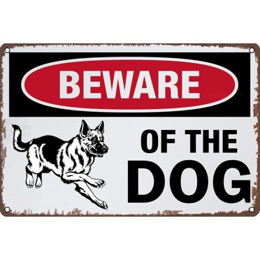 Warning Attack Dogs on Premises Doberman Pinscher Sign - Walmart.com