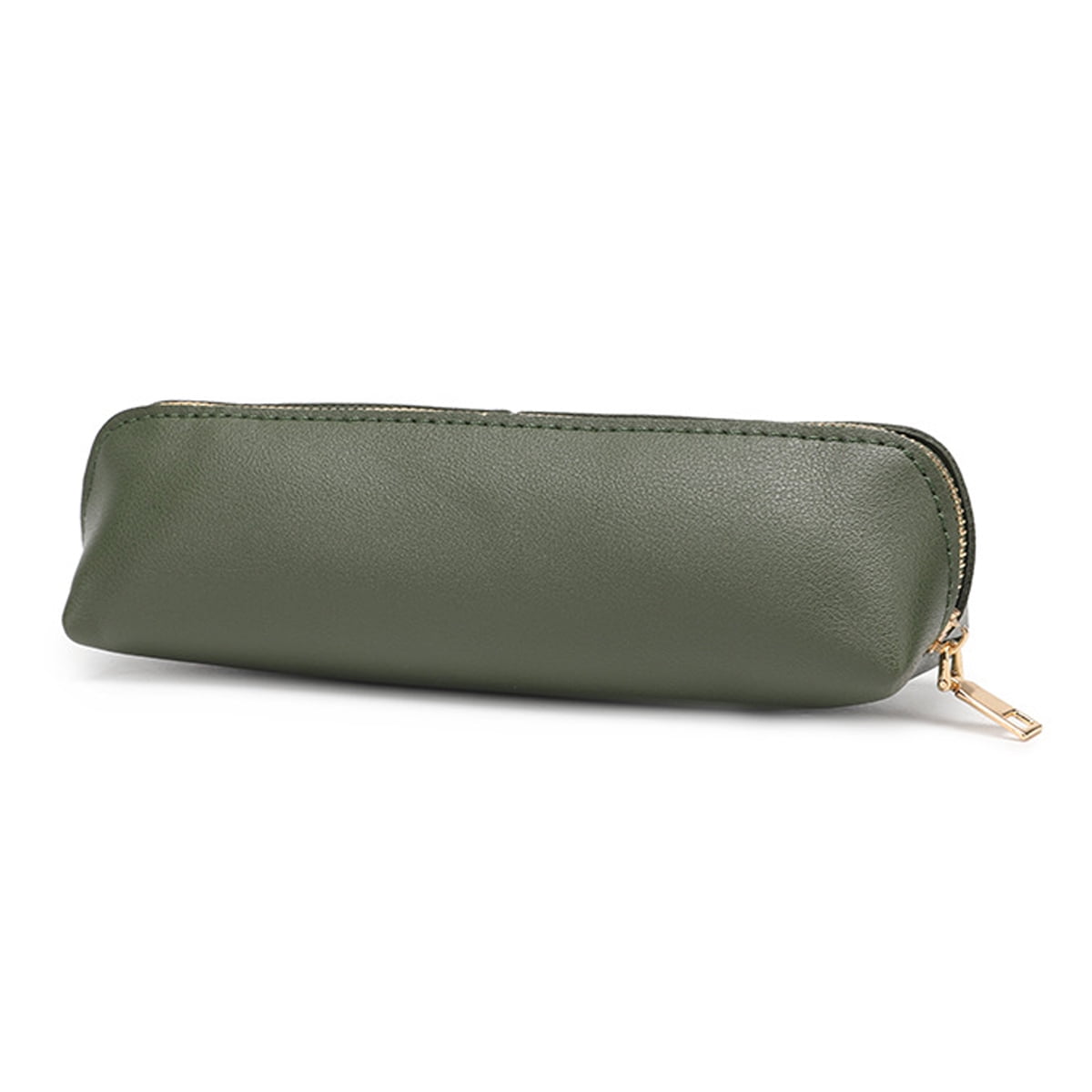 Leather Pen Pencil Case, Slim Pen Bag Small Pencil Pouch Lovely ...