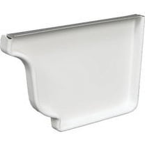 AMERIMAX HOME PRODUCTS 33006 5-Inch Galvanized Right End Cap, White ...