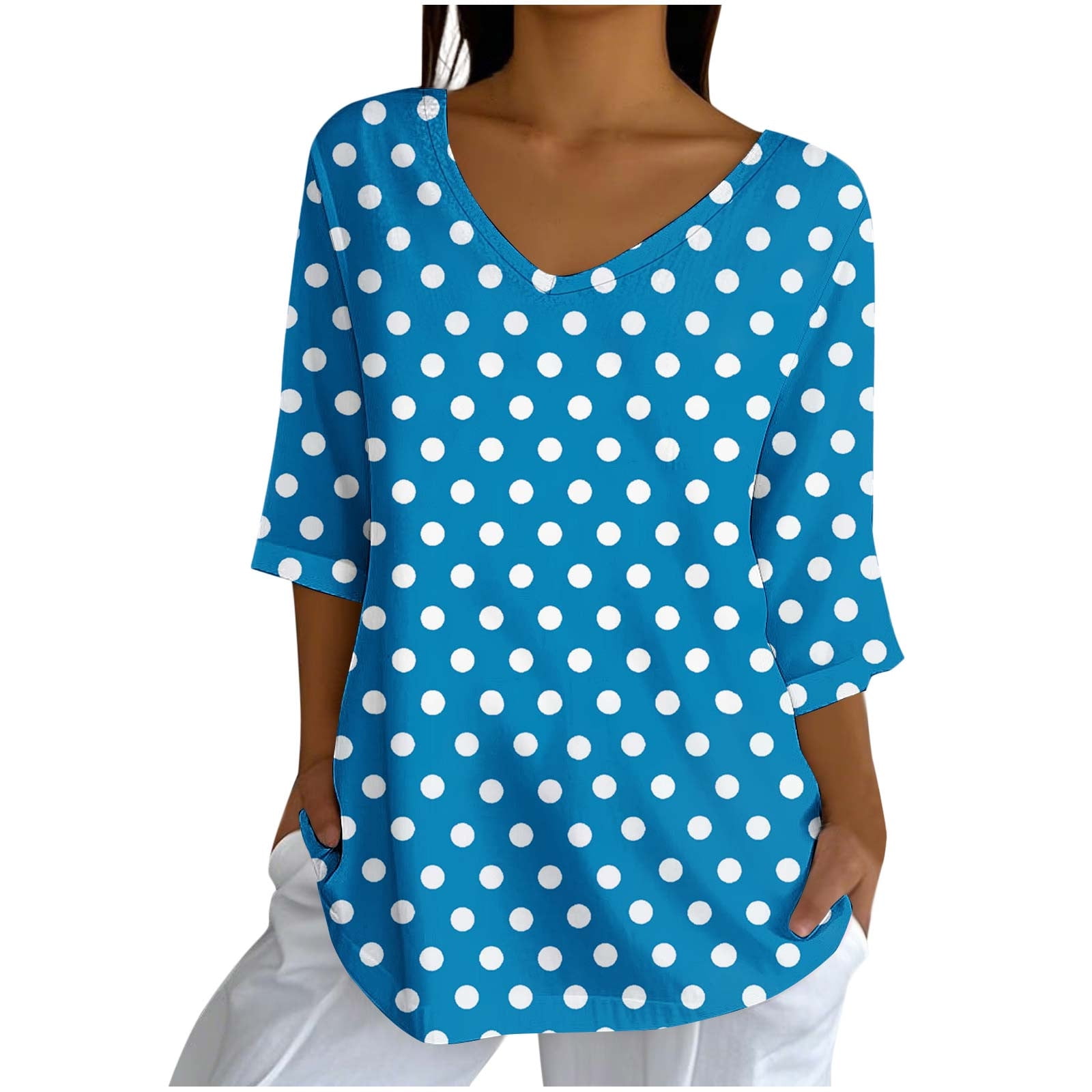 Click here for Lenpel T Shirts For Women Trendy 3/4 Length Sleeve... prices