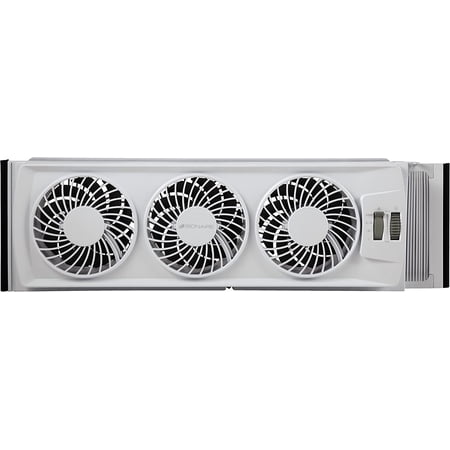 Fzes BWF0502M-WM Whole-House Triple Window Fan with Adjustable ...
